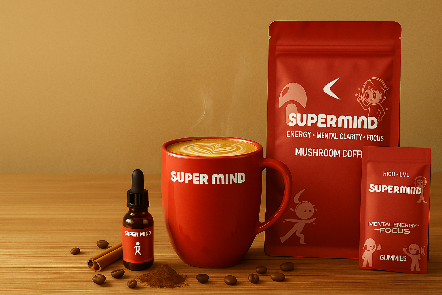 Supermind — Mushroom Coffee for High Performers | Focus, Energy, Clarity